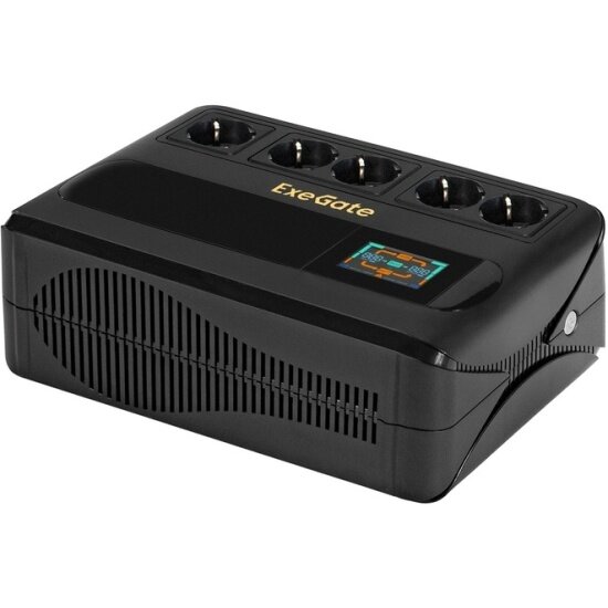 Источники бесперебойного питания Exegate NEO Smart BU-600. LCD. AVR.5SH 600VA/360W