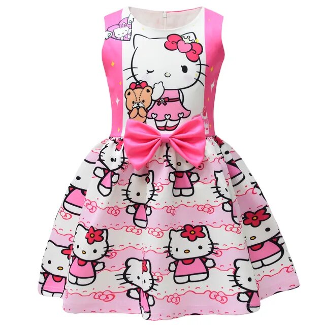 Пижама с короткими рукавами из розового милого шелка Hello Kitty для девочек, женская летняя одежда для отдыха, которую можно носить на улице, дома, летняя тонкая одежда