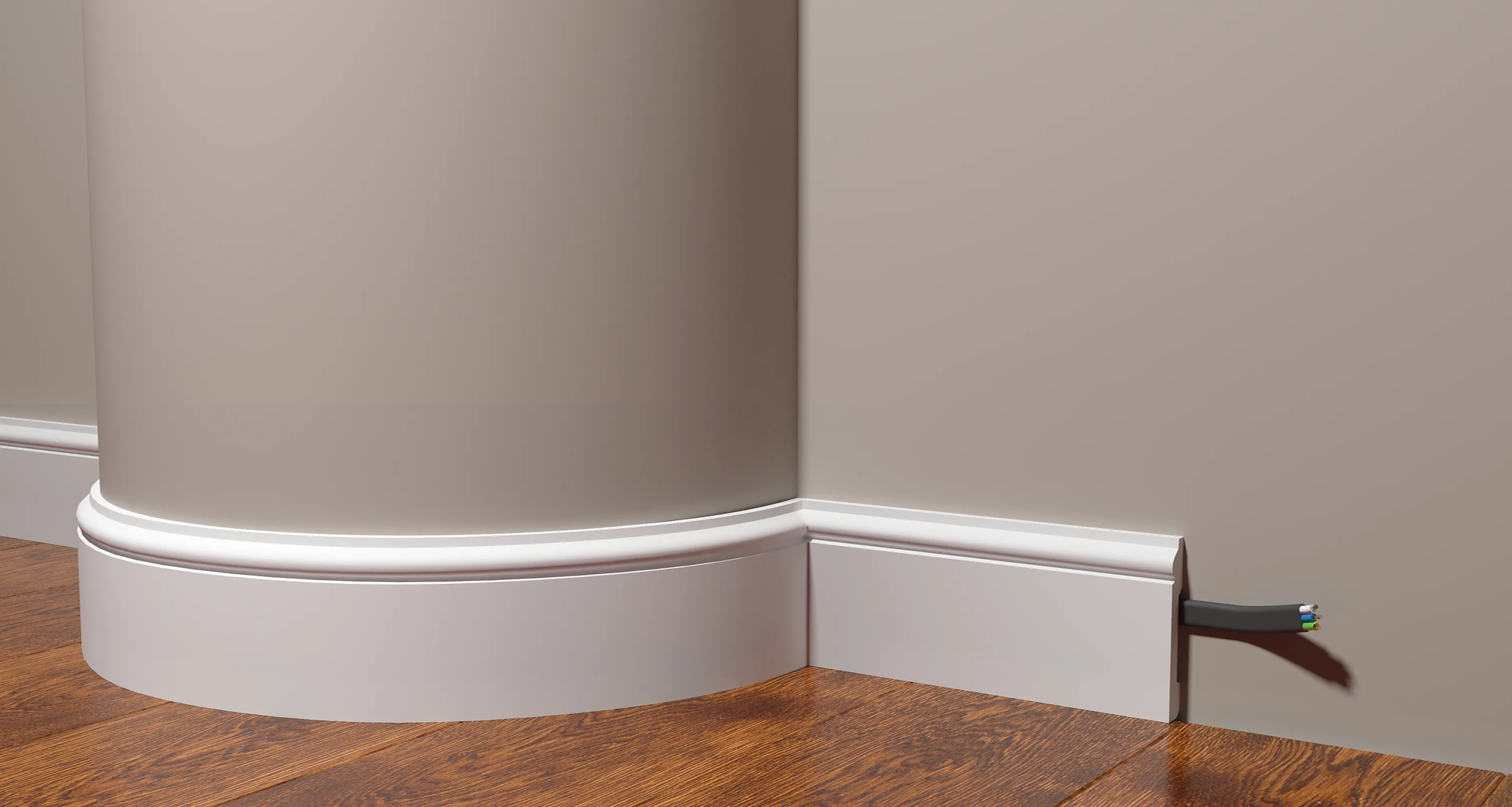 Плинтус гибкий из композита DD005-E Decor-Dizayn