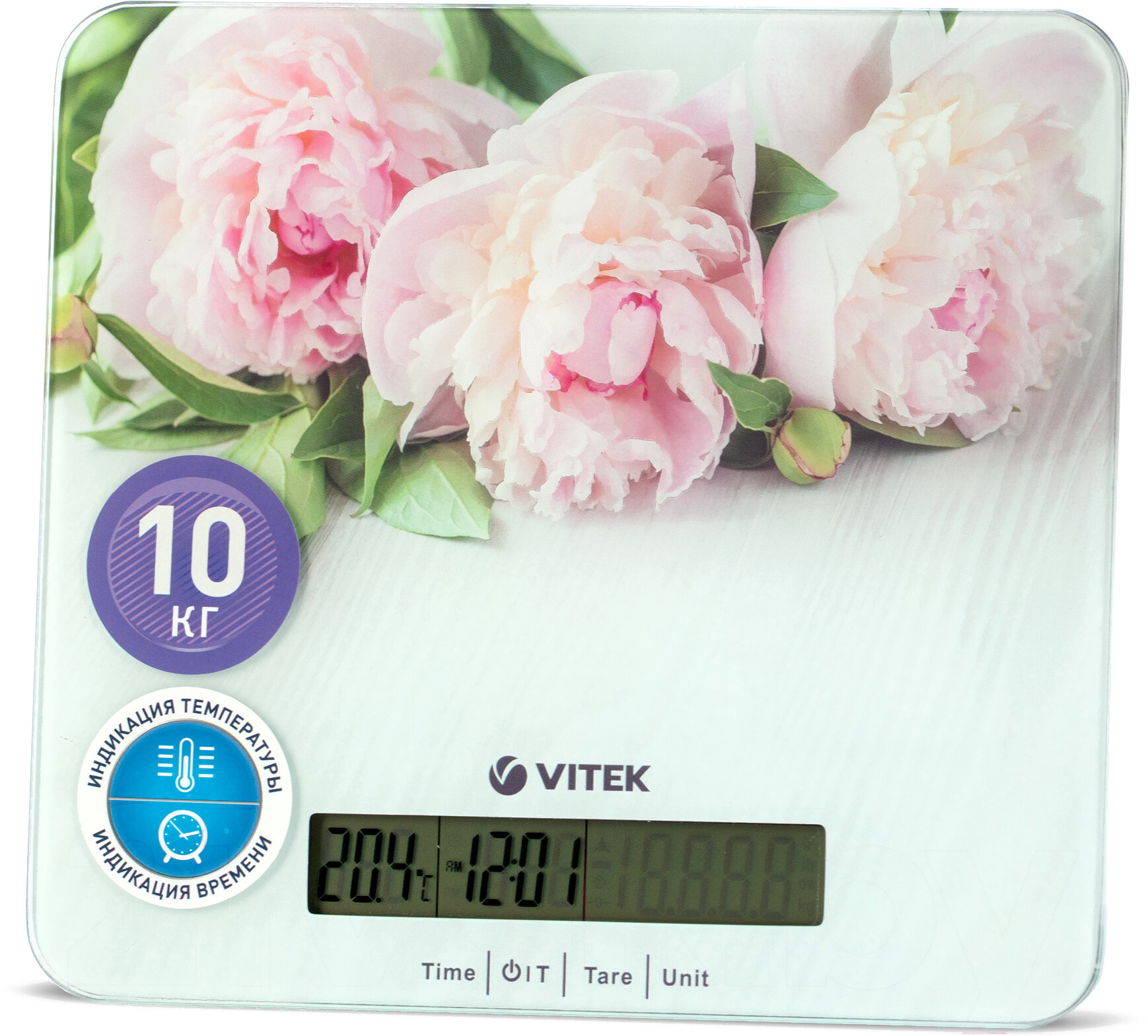 Весы кухонные VT-2414 MC цветы