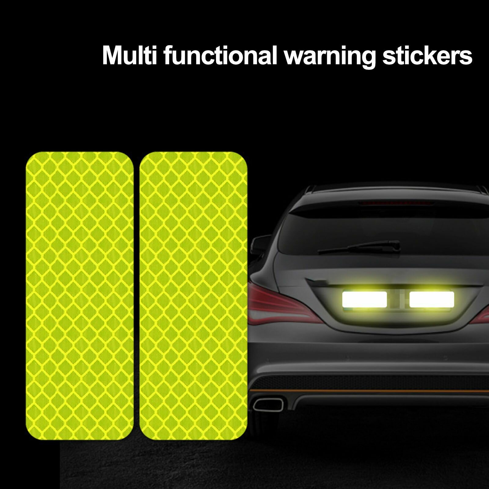 Светоотражающие наклейки в наборе из 14 шт на автомобиль, самокат, велосипед и коляску, фликер на одежду, обувь и рюкзак, светоотражатель для двери авто
