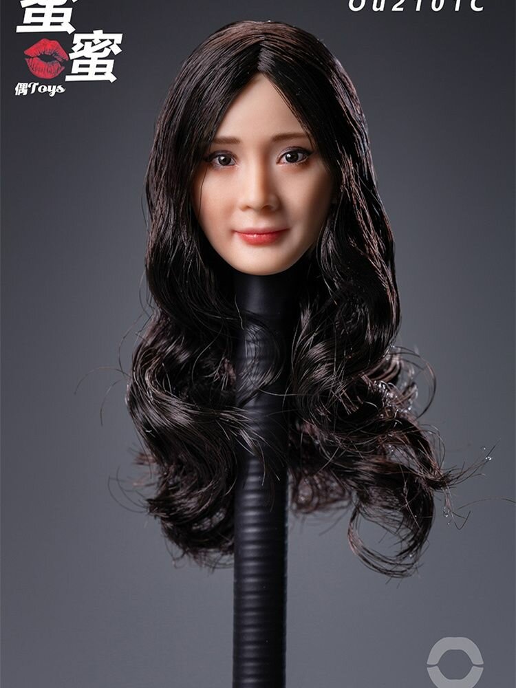 Азиатская девочка кукла голова игрушка 1/6