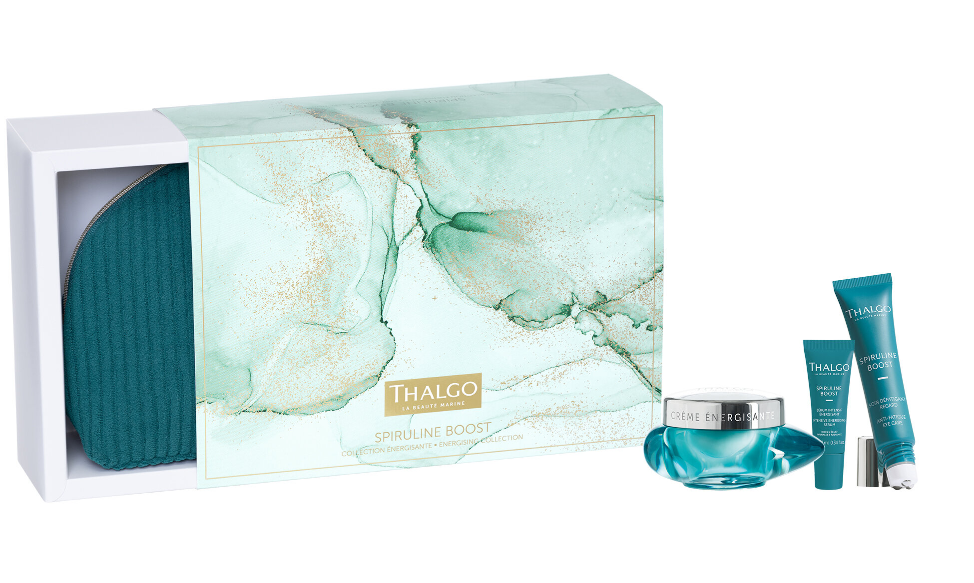 Подарочный набор Thalgo Spiruline Boost "Энергия океана: антивозрастной уход" 75 мл