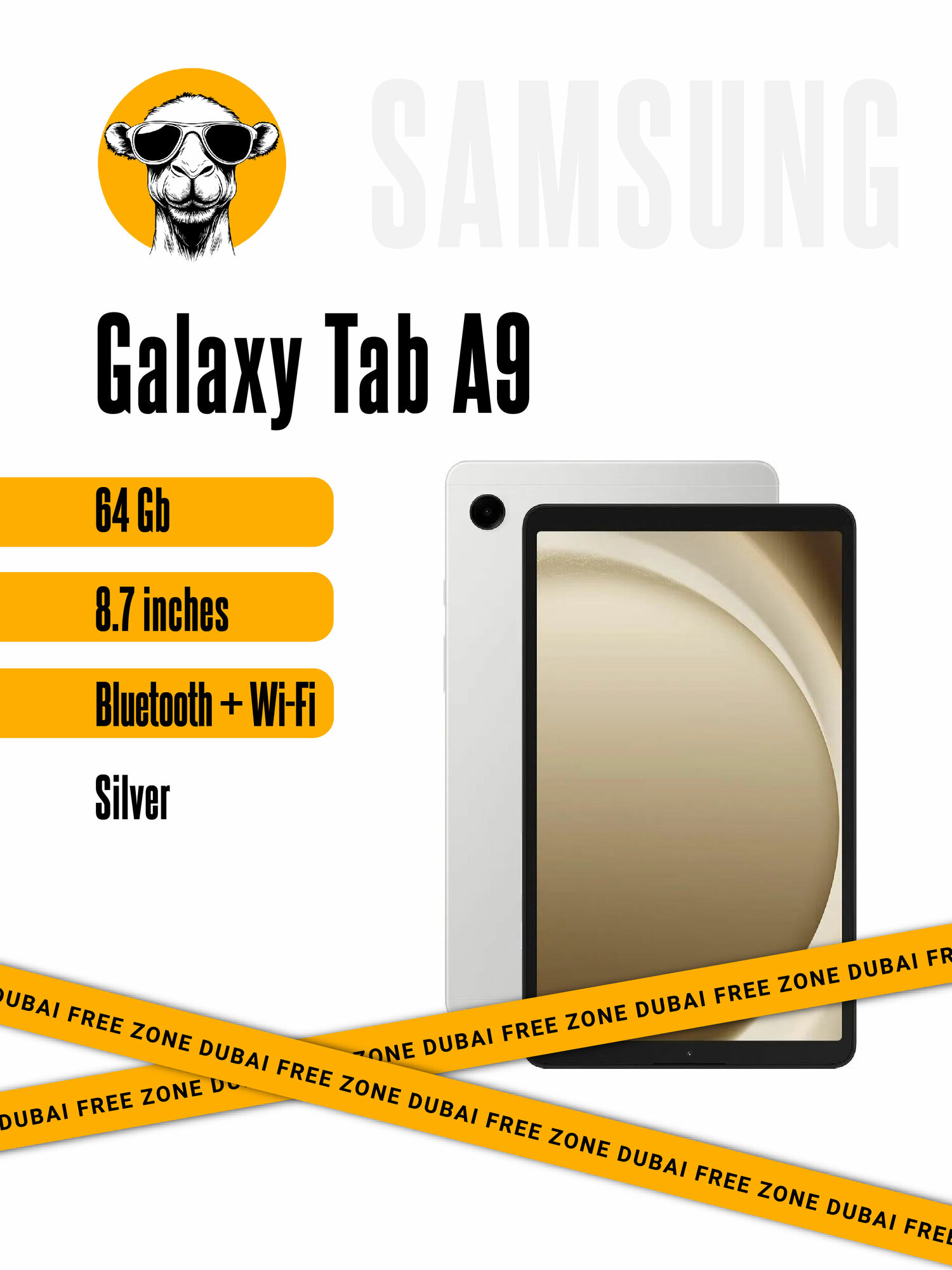 Планшет Samsung Galaxy Tab A9 4/64Gb Wi-Fi Silver/Серебристый