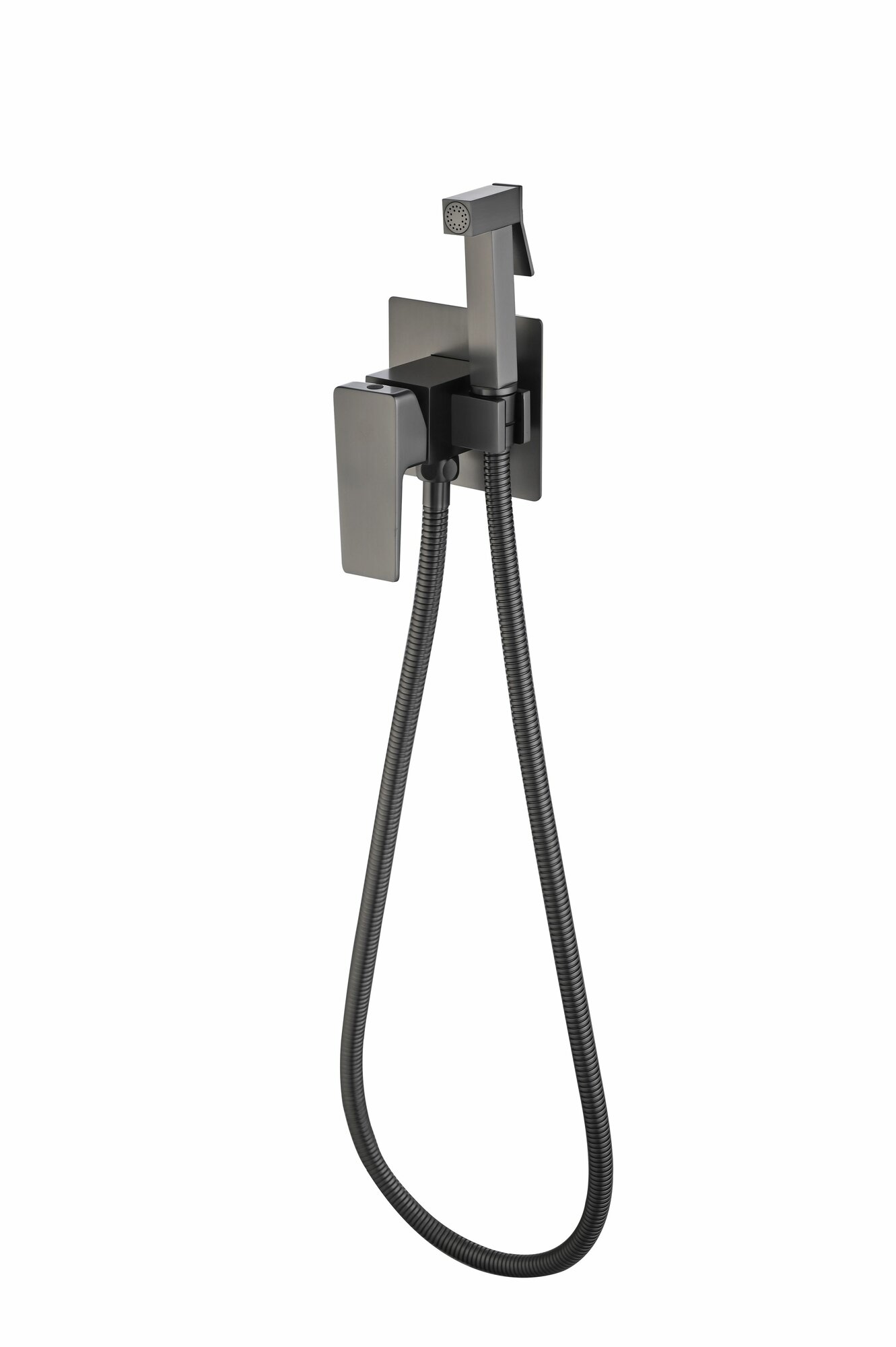 Смеситель встраиваемый для биде KERN 4056 вороненая сталь