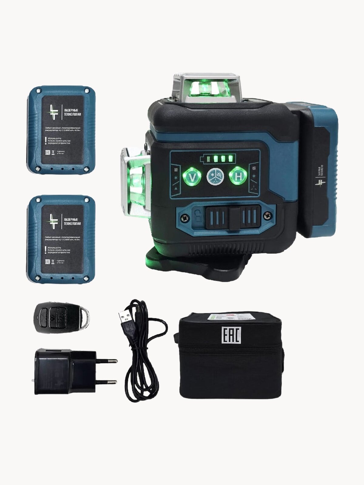 Профессиональный Лазерный уровень (нивелир) LT серии Q 16 линий 4D в резиновом корпусе, С японскими светодиодами SHARP