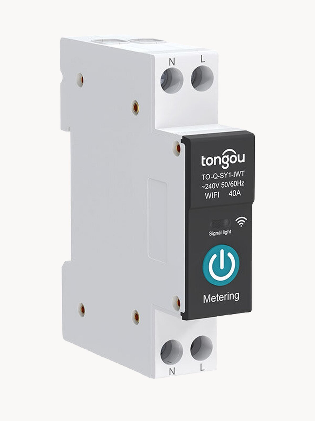 Умное реле Wi-Fi Tuya на Din-рейку 63A. Работает в приложение Smart Life Tuya и помощниками Яндекс Алиса, Маруся / Tongou TO-Q-SY1-JWT