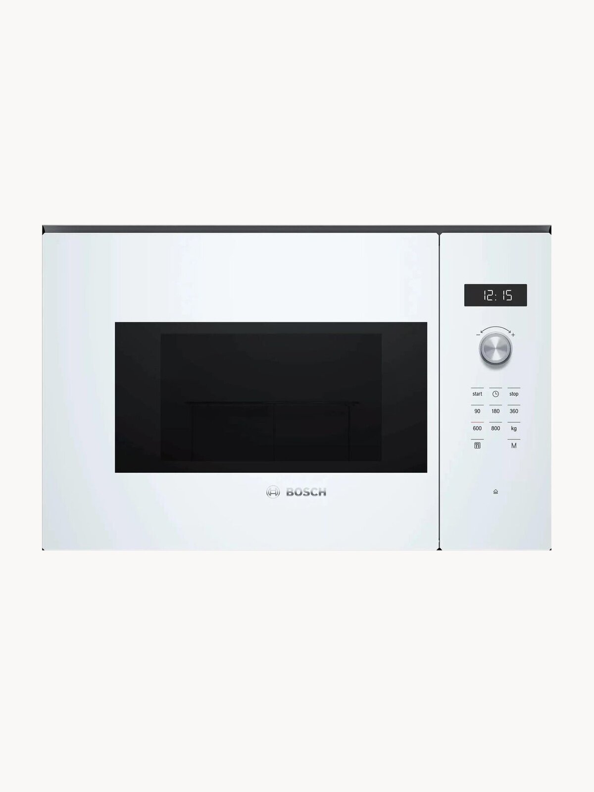 Bosch Микроволновая печь встраиваемая BFL524MW0, Serie 6, 800 Вт, 20 л, 5 уровней мощности, утапливаемые переключатели