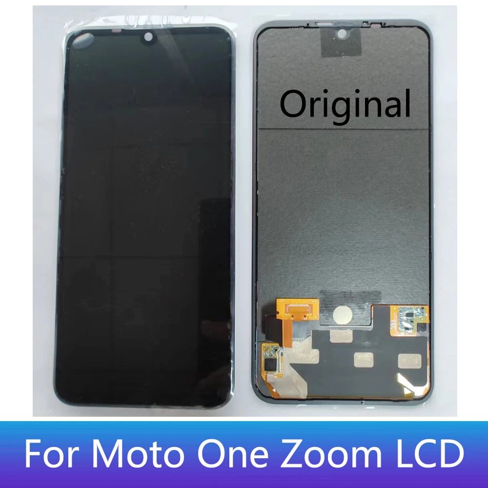 6,39 'AMOLED оригинальный для Motorola Moto One Zoom XT2010 ЖК-дисплей сенсорный экран дигитайзер в сборе запасные части