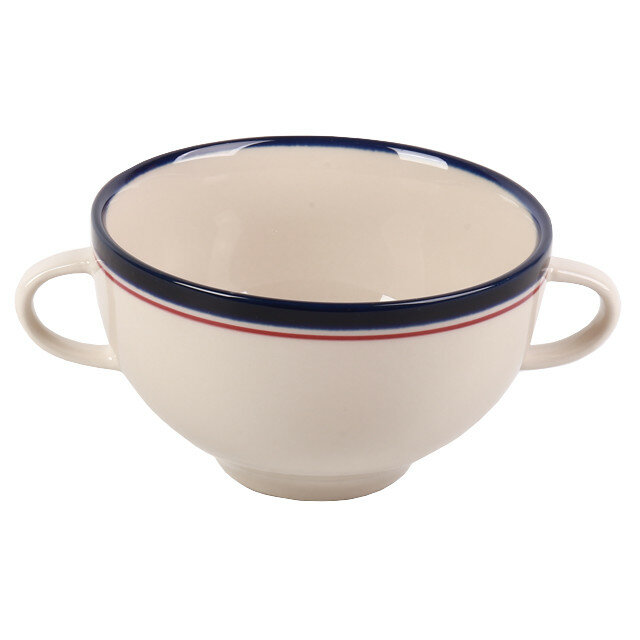 Бульонница TODELIA Ретро 11,5см 375мл с ручками фарфор