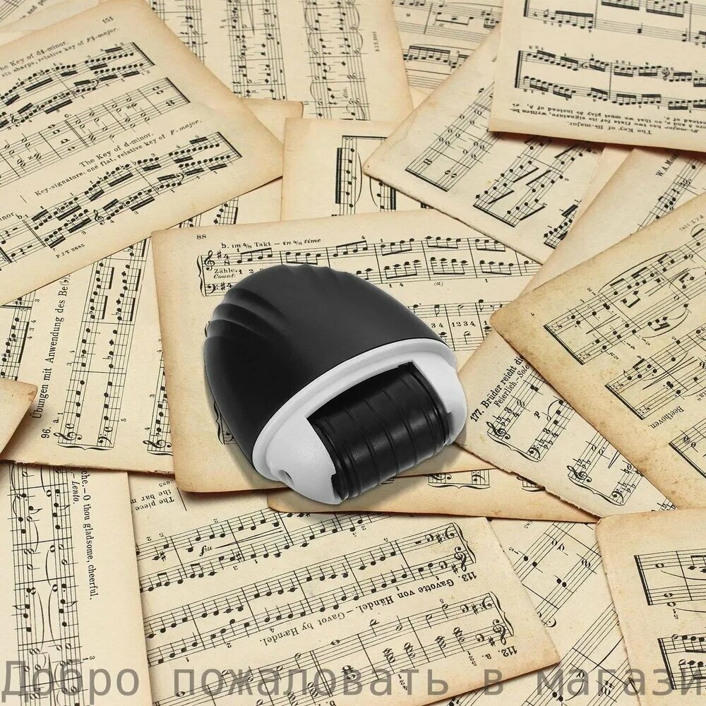 Штемпель для нанесения нотных линий, учебный инструмент 6.20x4.50x2.80 см