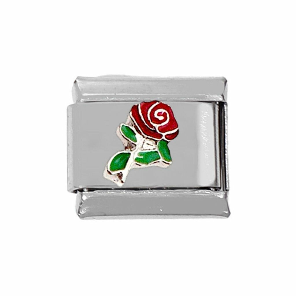 Цветочная серия Итальянских браслетов-шармов из нержавеющей стали для изготовления поделок своими руками