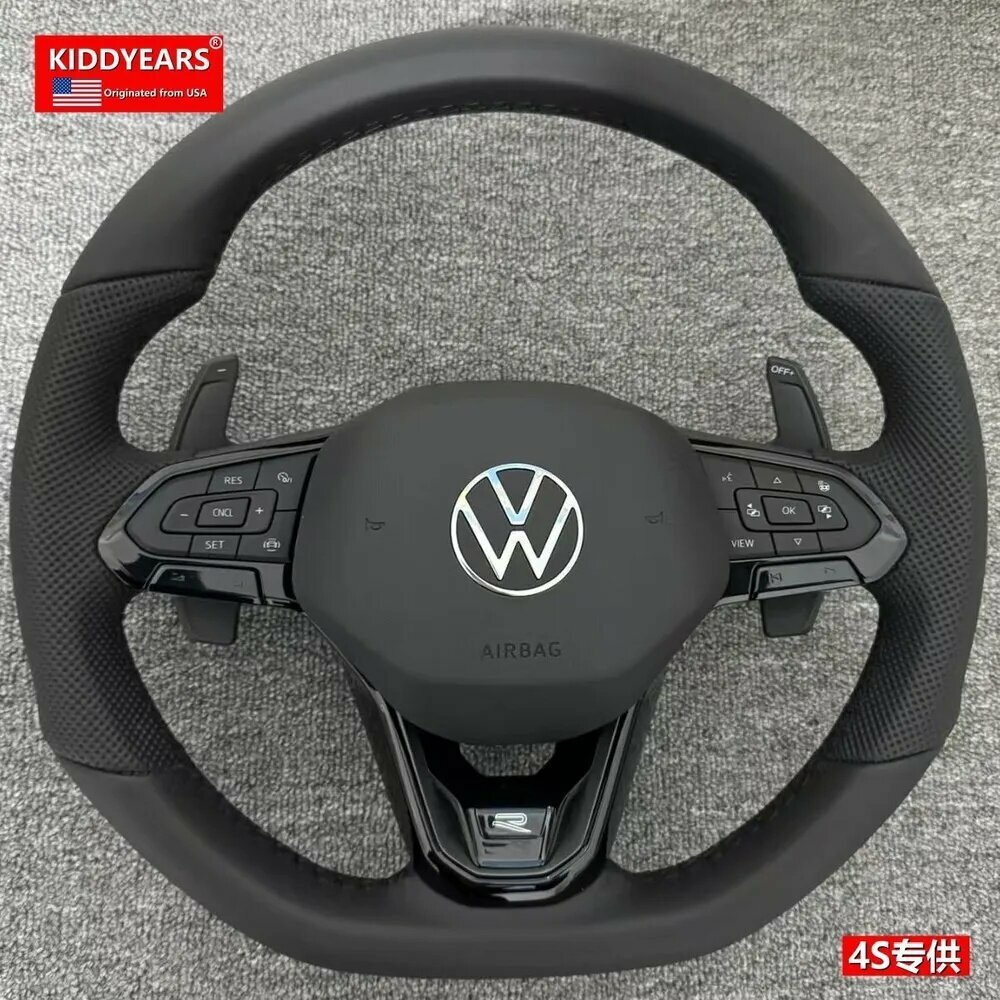KIDDYEARS Вставка мультируля арт. с подогревом Применяется Volkswagen GOIF 6 Golf gti7 / GTS / Tiguan L Прикосное жидкокристаллическое многофункциональное рулевое колесо из углеродного волокна в сборе