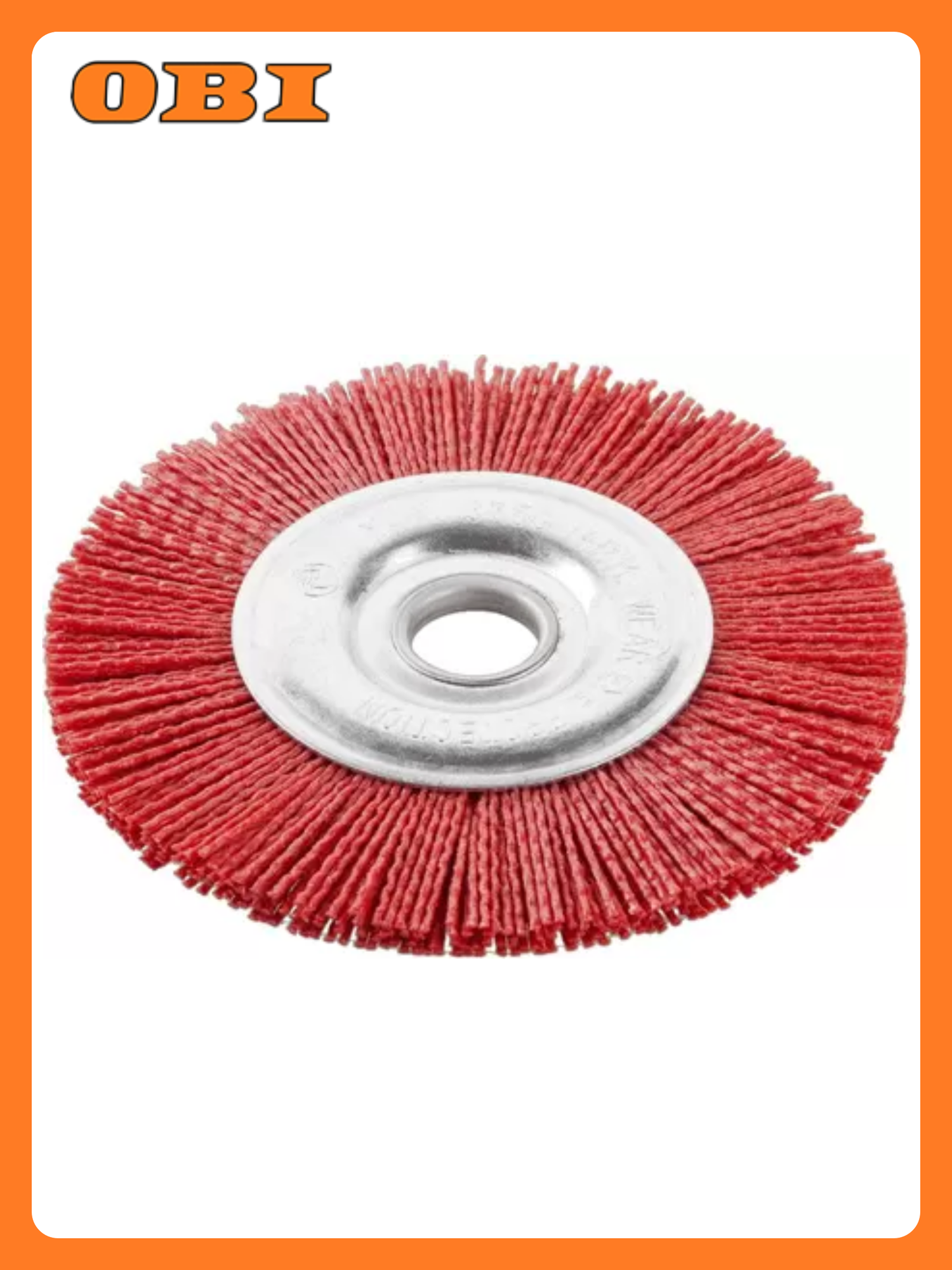 Щетка дисковая Стронг СТМ-523, нейлон, для дерева и металла, 100 мм