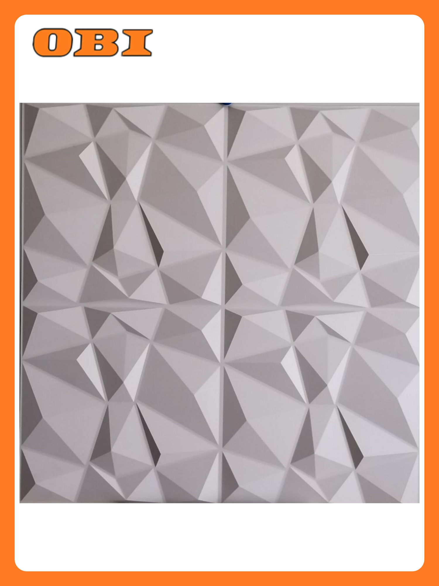 Панель 3D ПВХ листовая Алмаз 595х595х1 мм