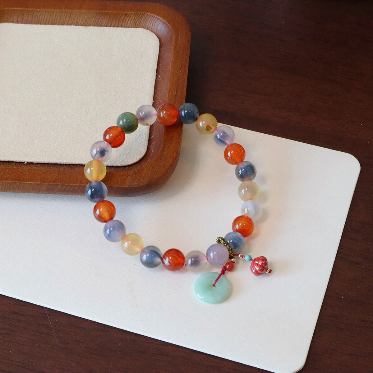 Браслет для гадания, YM Mall из обожженного с текстом приносит удачу