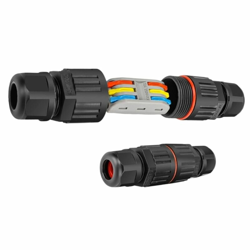 Наружный водонепроницаемый соединитель провода клеммной колодки-три входа и три выхода