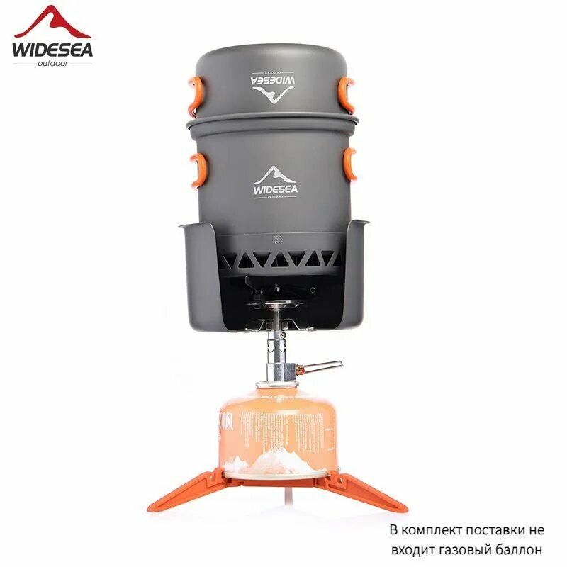 Походный набор посуды Widesea outdoor pot для кемпинга и пикника - компактный и удобный