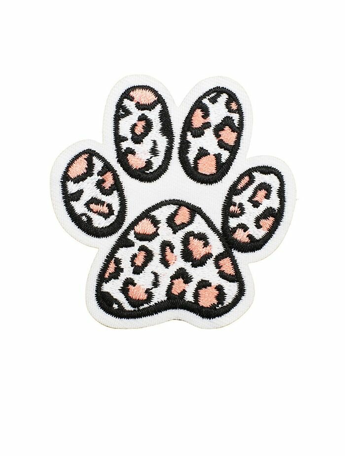 Нашивка кошачья лапка термонашивка