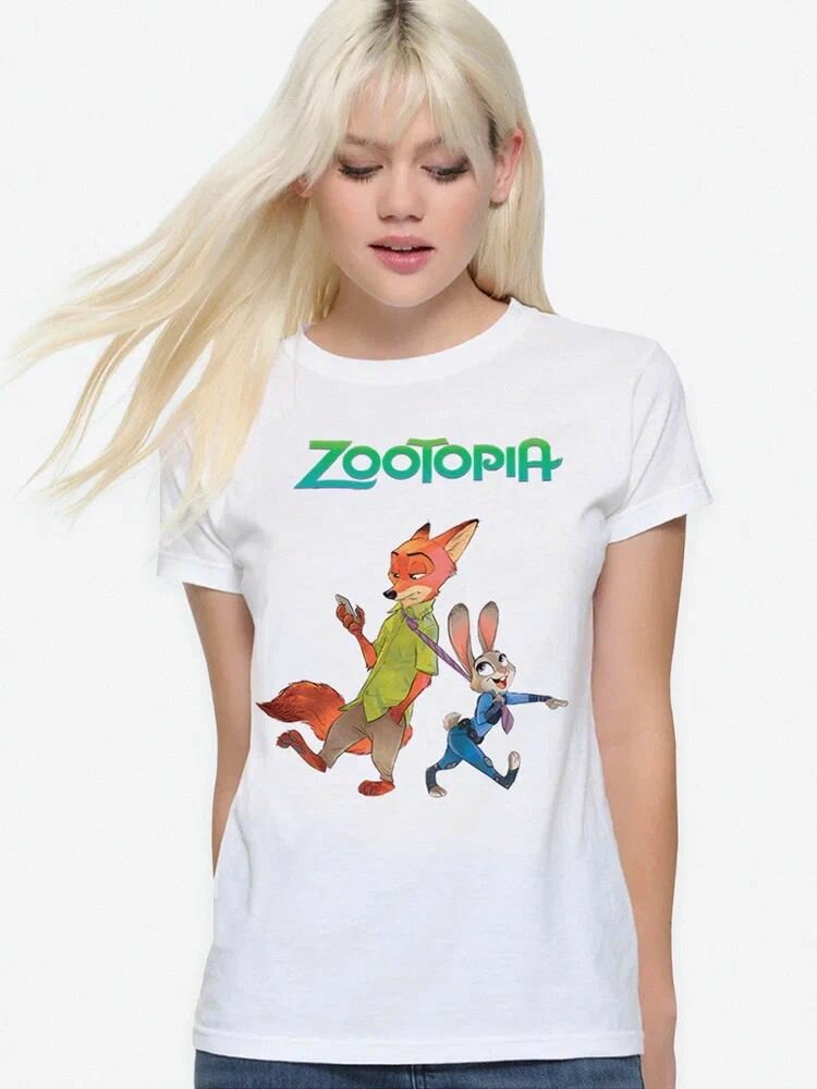 Футболка Зверополис / Ник и Джуди / Женская