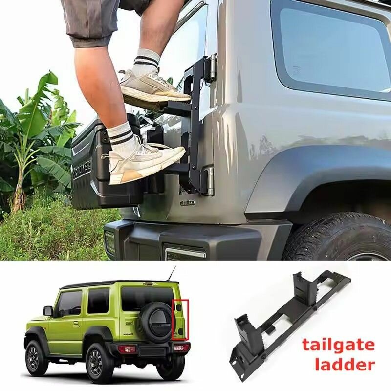 Подножка для педали на заднюю дверь для Suzuki Jimny 2019-2024, черный