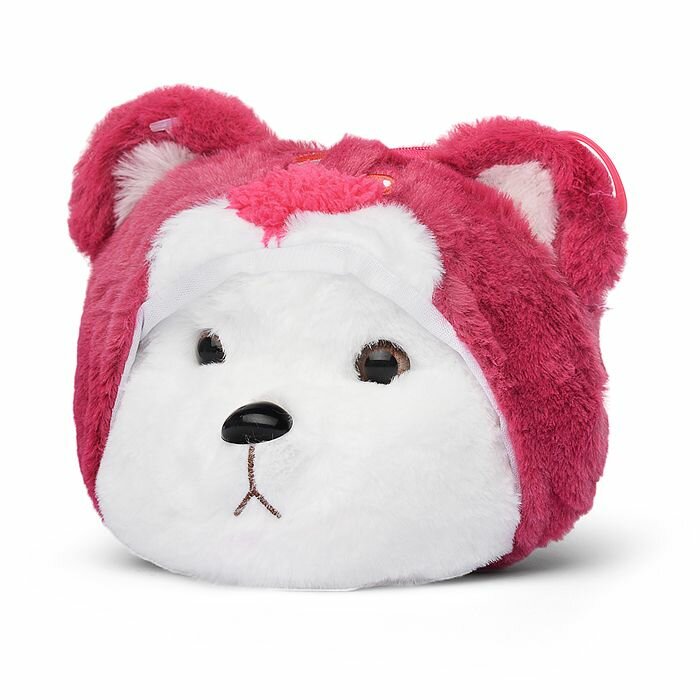 Сумка детская Oubaoloon "Собачка" 19х16 см, на молнии, искусственный мех