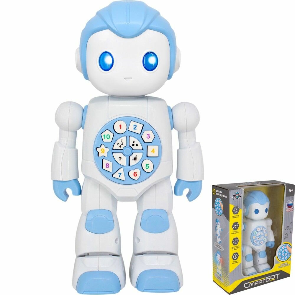 Робот игрушечный Mr. BOY на батарейках, MKJ1053A, "Смартбот", в коробке