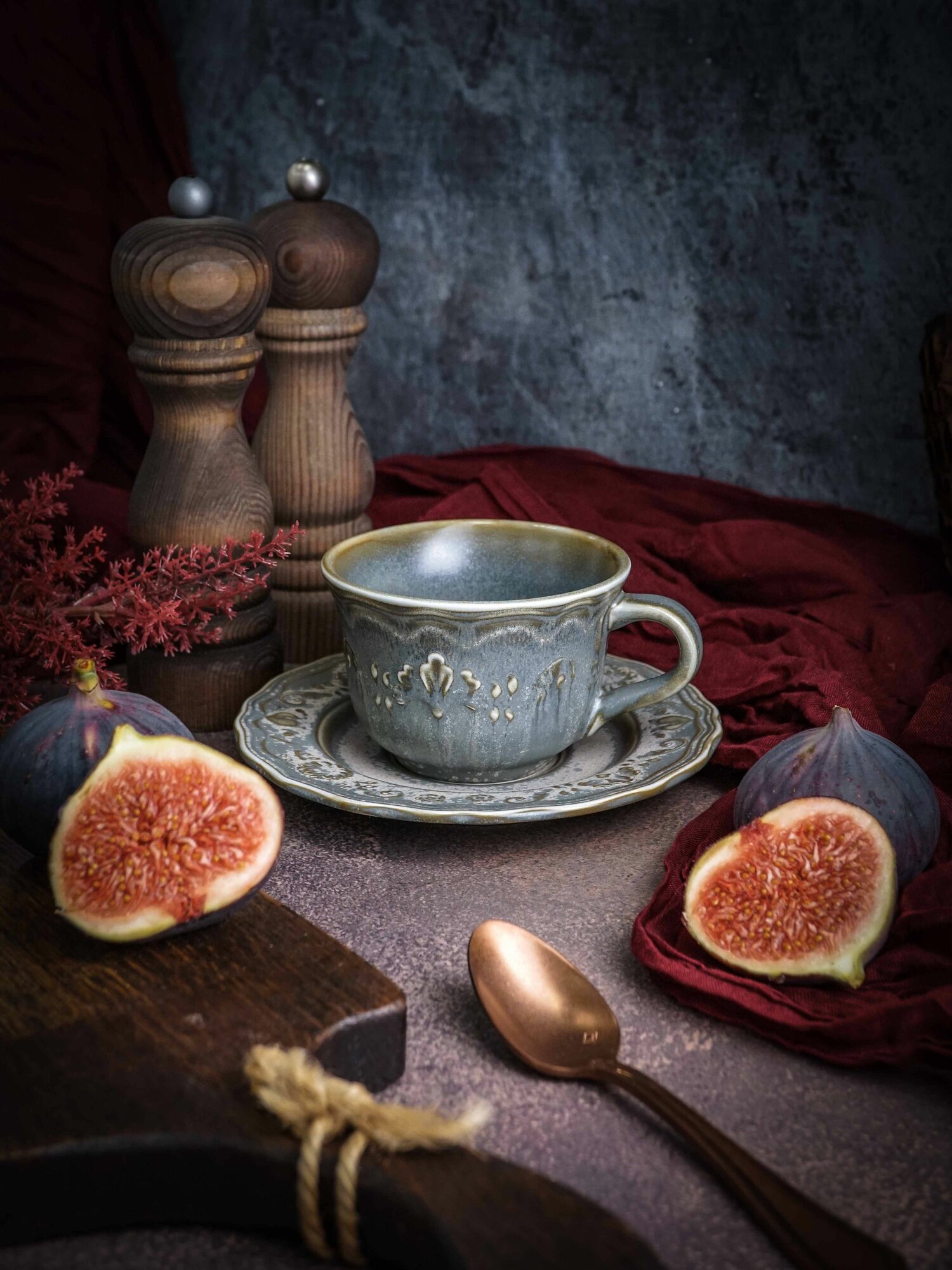 Casa DI FORTUNA Vintage кофейная пара 100 мл, фарфор