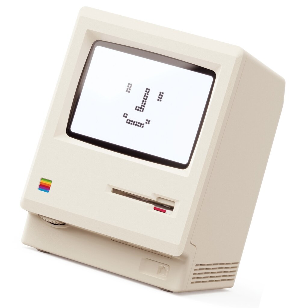 Настольные часы USB с температурой, День недели, будильник Maclock Retro Pixels