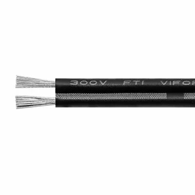 Электрический провод UL2468 2-контактный 2 м/5 м/10 м/20 30AWG (0.08mm2), Black-White, 10 meters
