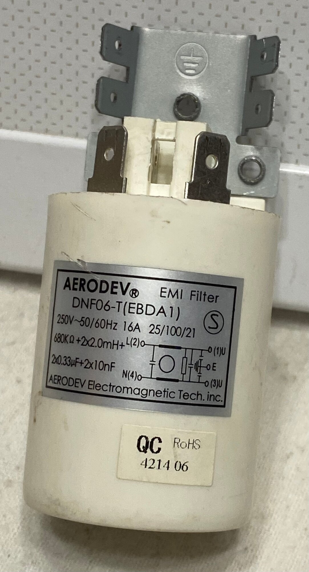 Сетевой фильтр DNF06-T(EBDA1) для посудомоечных машин Beko (Беко), KUPPERSBERG (купперсберг) 1757460100