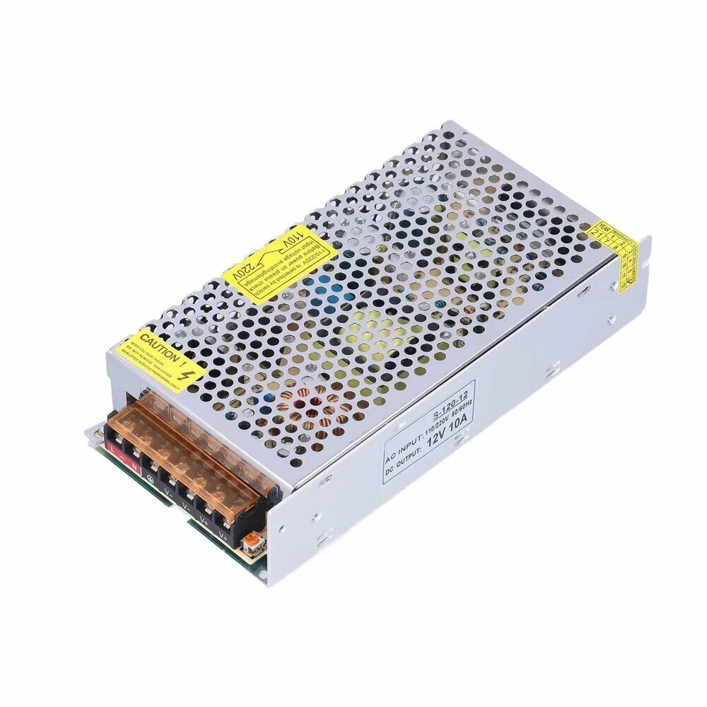 ИП S-120-12, AC110/220V, DC12V 10A, для LED и камер
