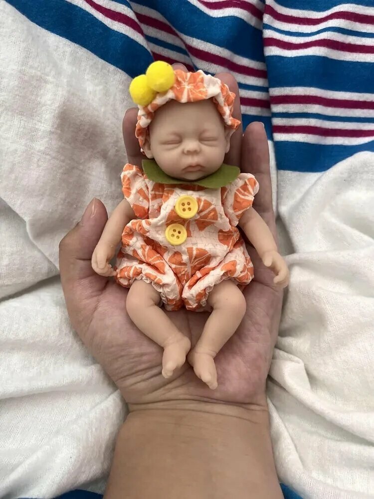 5,5-дюймовая мини-кукла реборн/микросиликоновая кукла