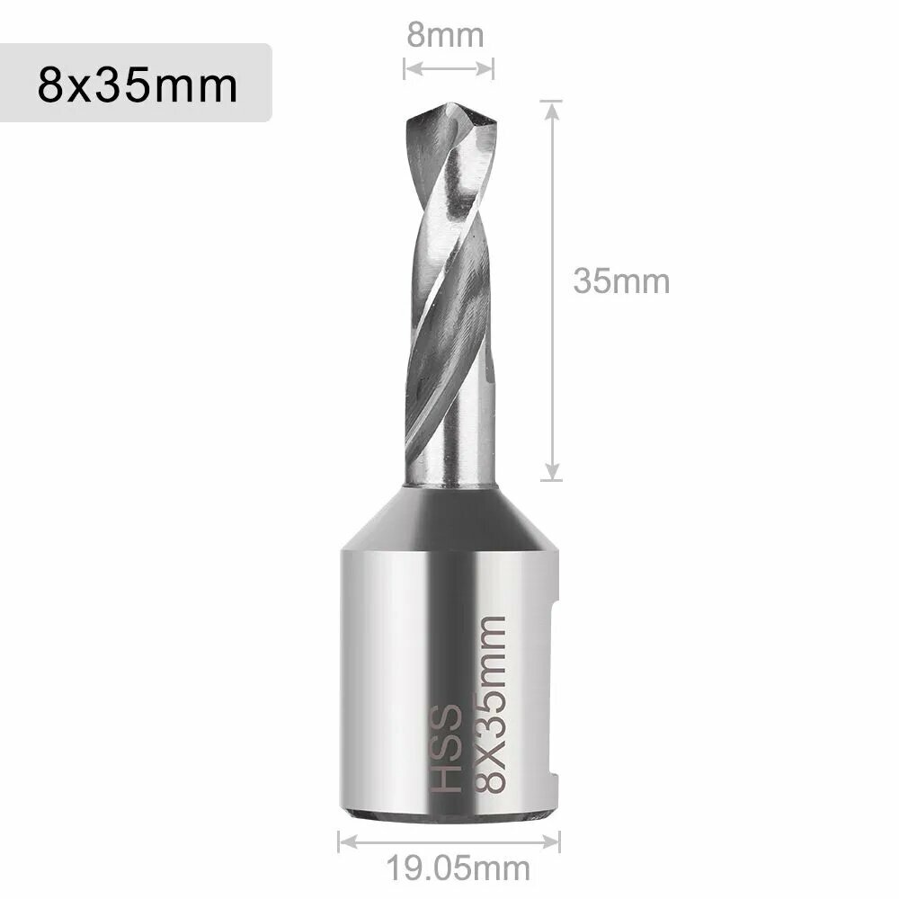 Сверло Корончатое 8х35мм HSS по металлу Фреза кольцевая.