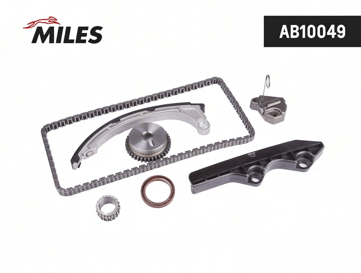 Комплект цепи ГРМ NISSAN MICRA(K12 INA 553 0177 10) 03- AB10049 Miles арт. AB10049
