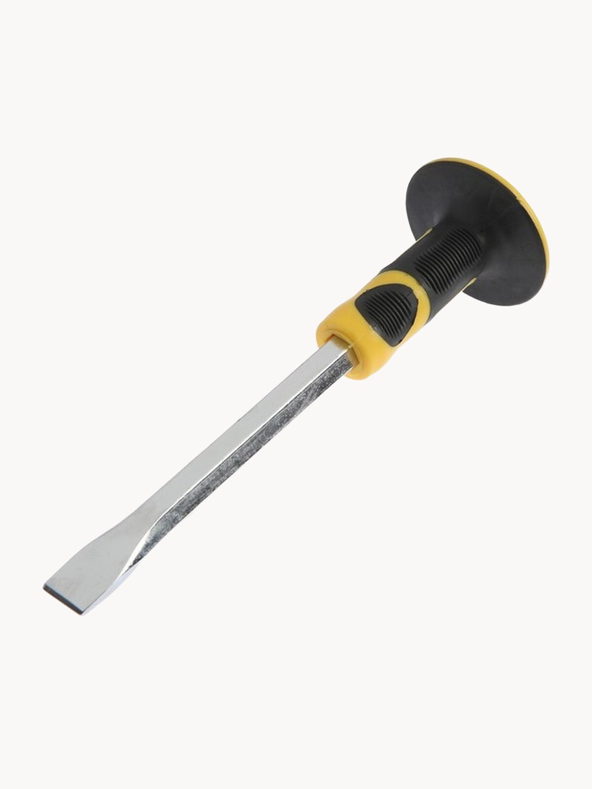 Зубило плоское тундра, сталь 45, хромированное, 2К рукоятка, 300 х 25 мм 4774504