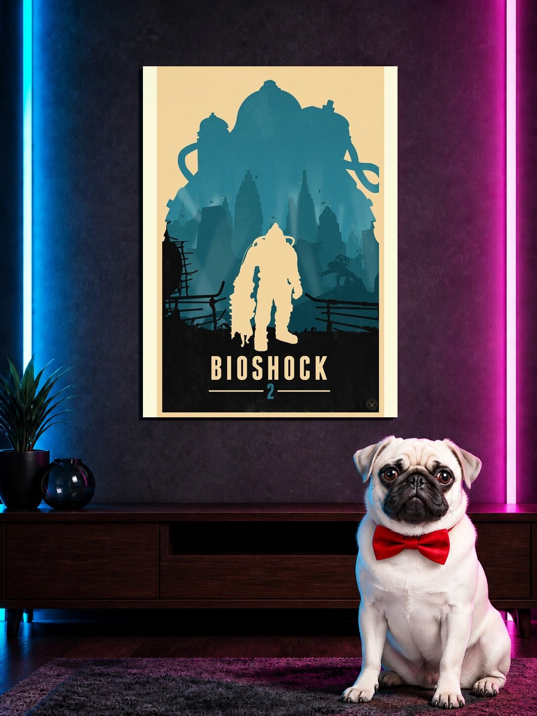 Плакат BioShock — атмосфера культовой игры A3 для интерьера