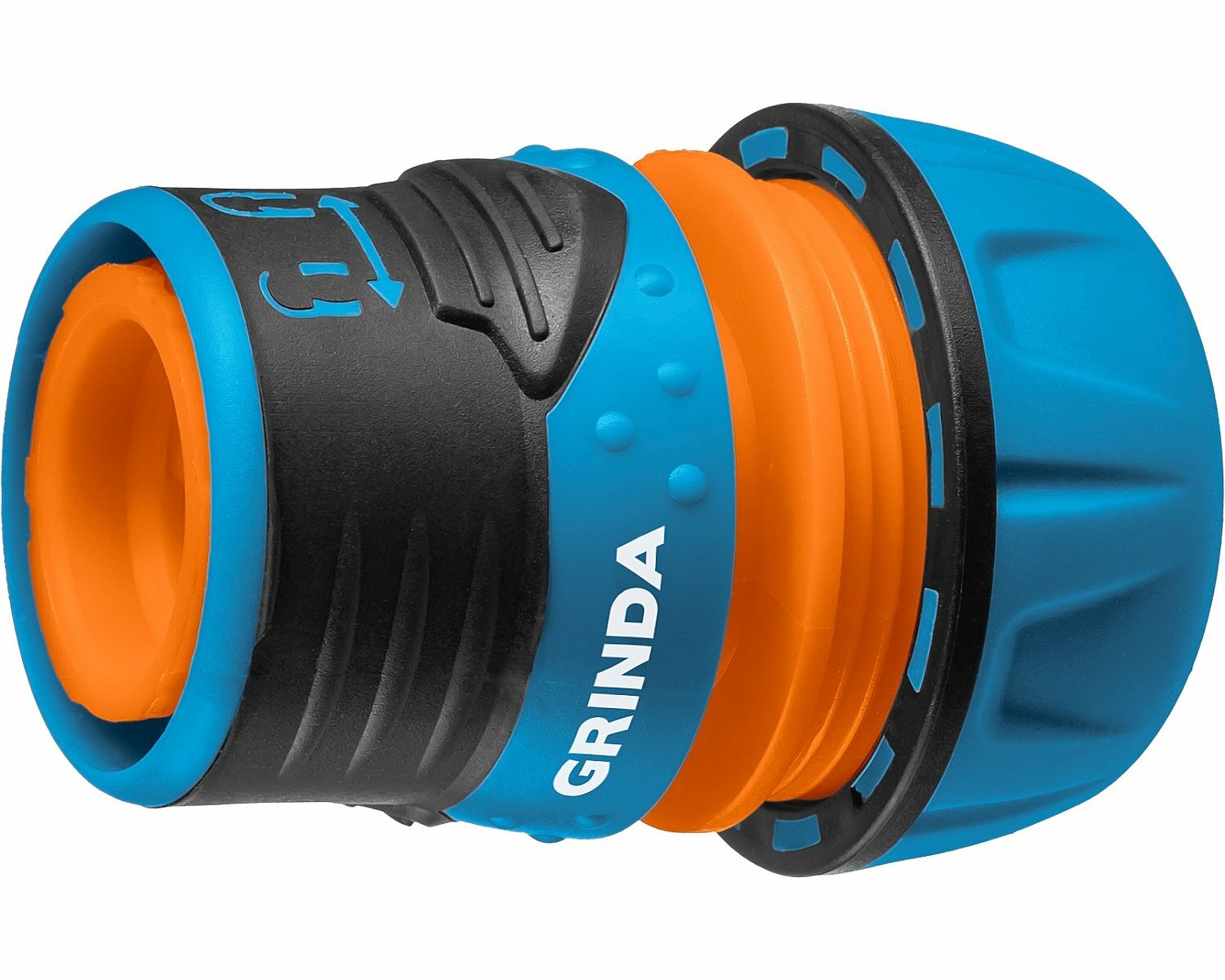 Быстросъёмный соединитель GRINDA PROLine TL-12 для шланга, 1/2", с запирающим механизмом, пластиковый с TPR (8-426427_z01)