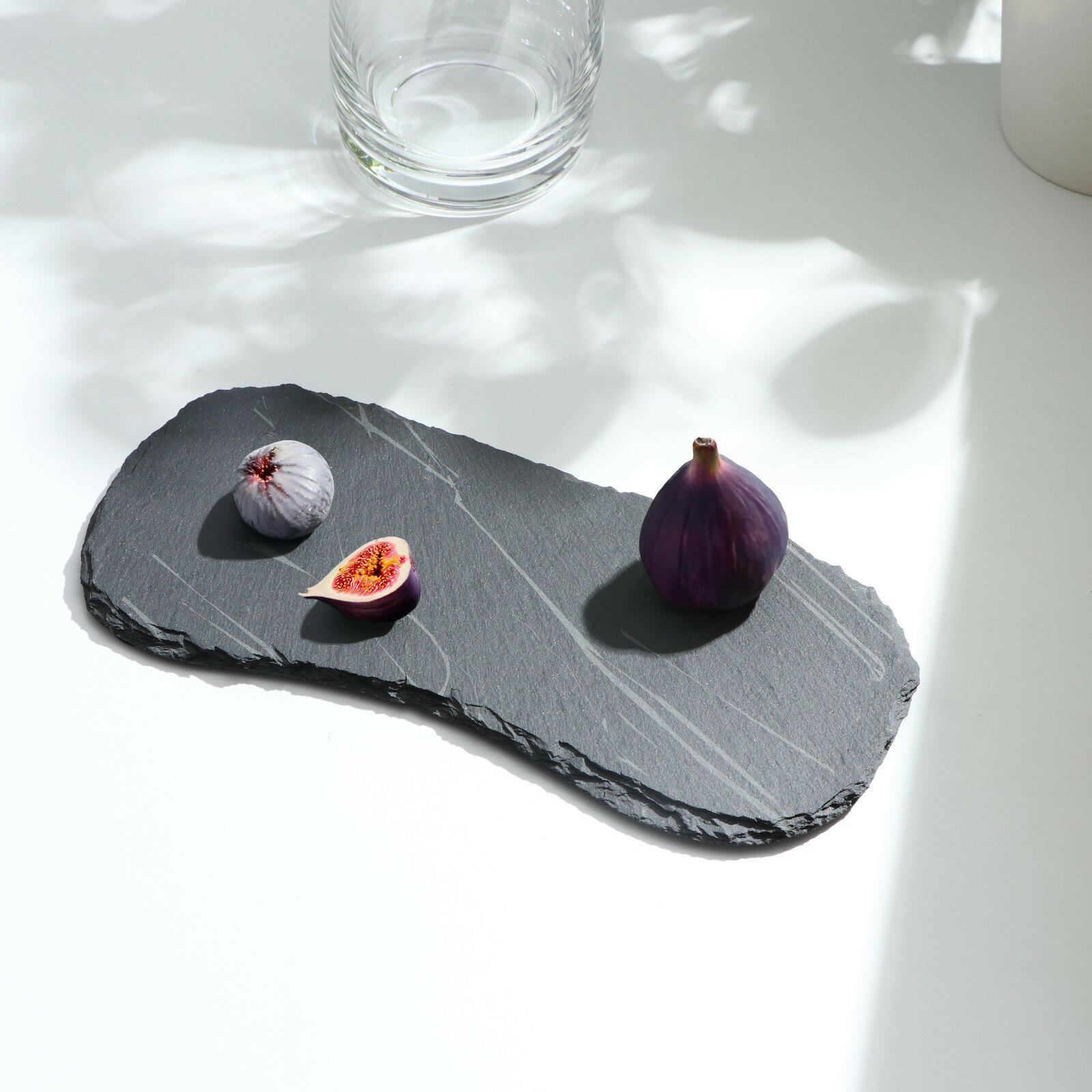 Доска для подачи из сланца "Мрамор S", 22×10 см, 9878962