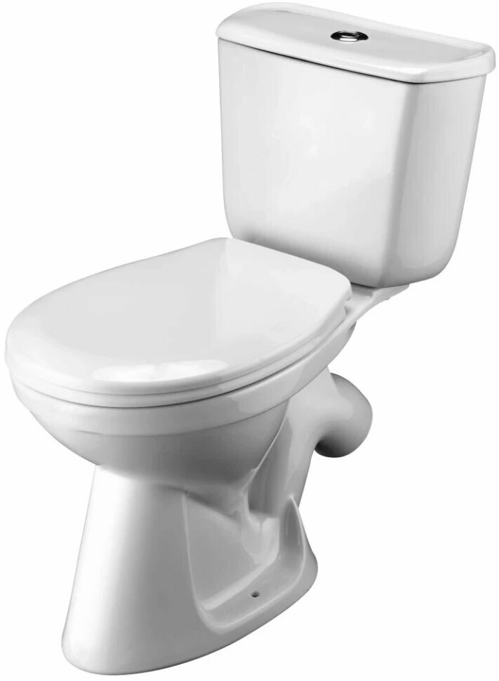 Унитаз-компакт Santek Бриз 1. WH20.2.569 косой выпуск, с сиденьем полипропилен, белый
