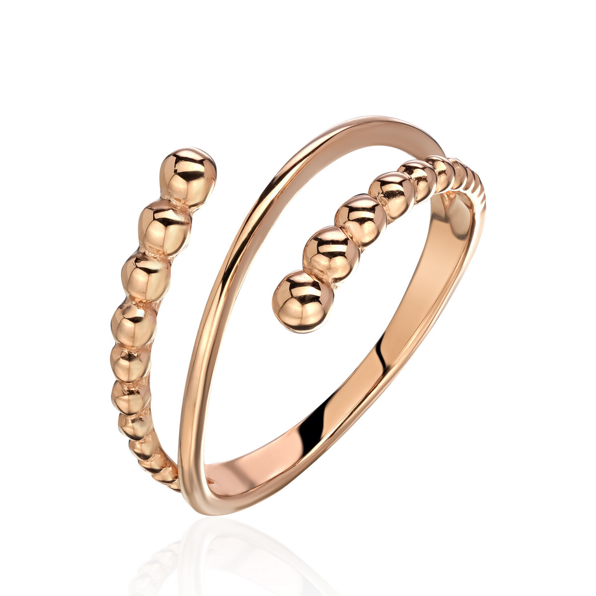 Кольцо, красное золото, 585 проба