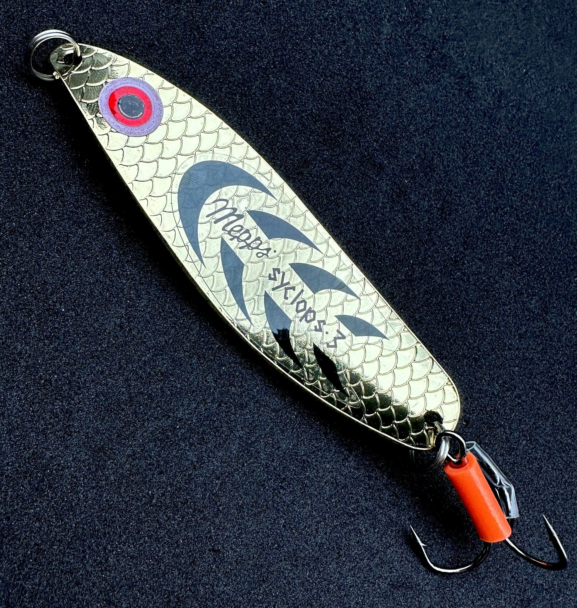 Набор из 5 блесен Mepps Syclops №3 26 грамм колебалок для рыбалки на хищника: окунь, щука, судак, берш, сом, сазан