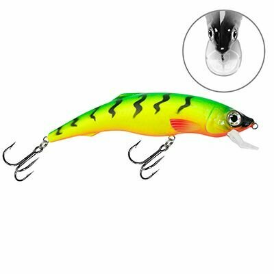 Воблер для рыбалки AQUA плут SR 110mm, вес - 20,0g, цвет 133 (флуоресцентная макрель), 1 штука