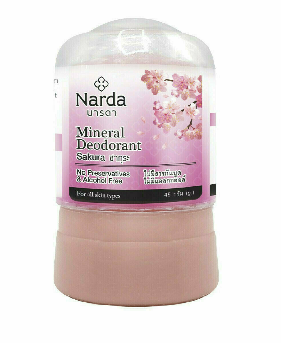 Mineral Deodorant SAKURA, Narda (Дезодорант кристаллический сакура, Нарда), 45 г.