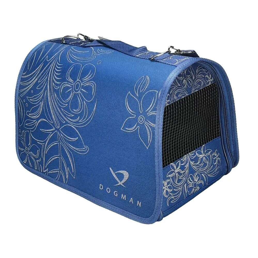 Dogman Сумка-переноска для животных Лира №4 синий, 48х29х29 см