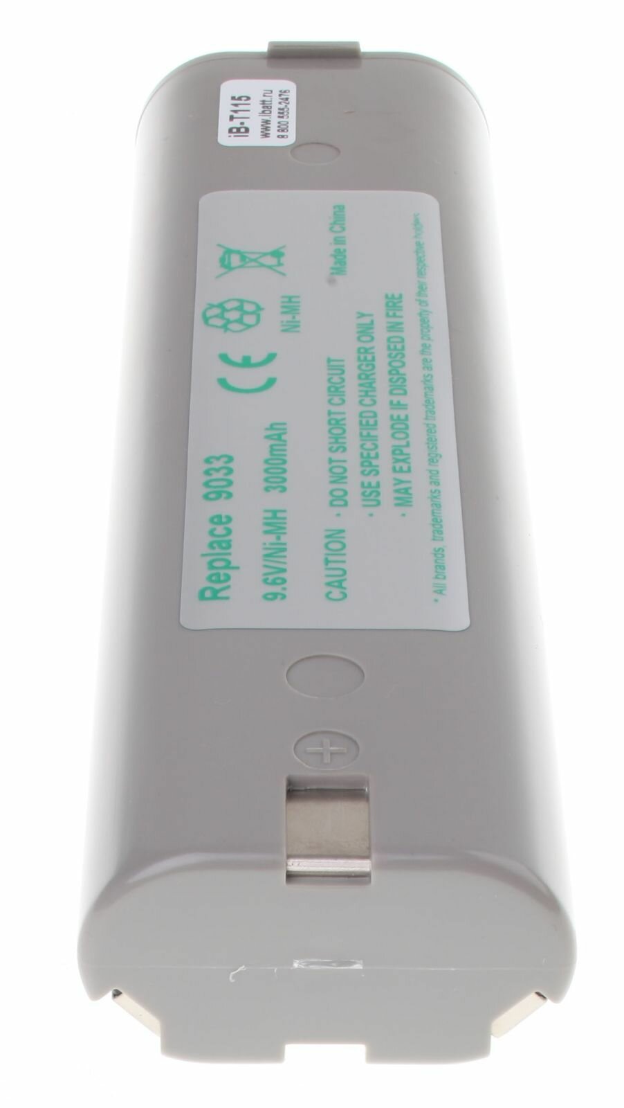 Аккумуляторная батарея iBatt 3000mAh 9,6V для шуруповертов и другого электроинструмента