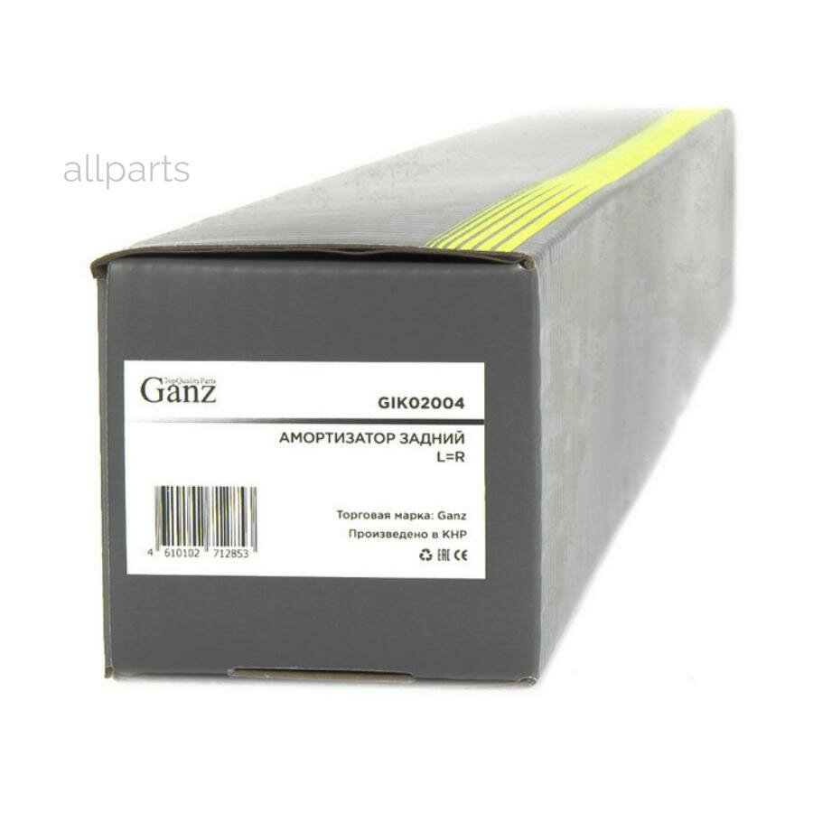 GANZ GIK02004 Амортизатор задний (масляный) L=R DAEWOO Nexia/Espero/CHEVROLET Lanos/OPEL Kadett E GANZ GIK02004