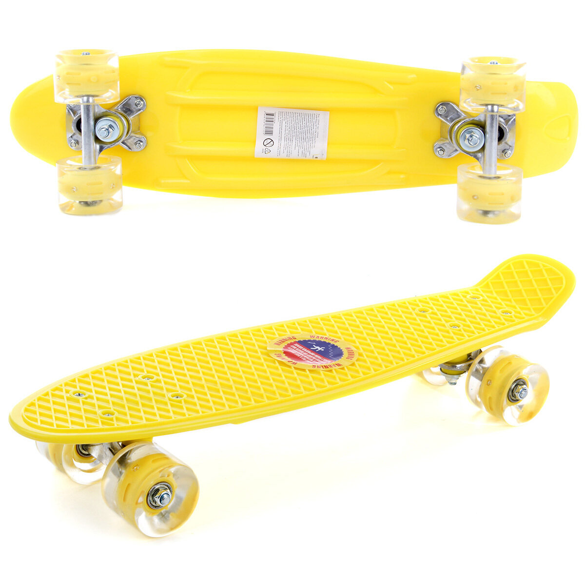 Детский скейтборд 55*15 см, PU колеса, Veld Co / Пенни борд / Пластиковая доска для катания, 126574