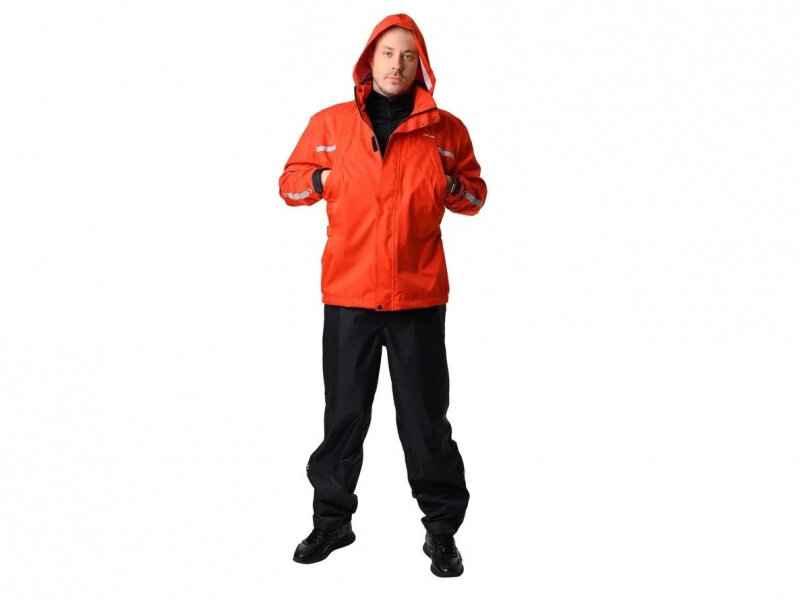 PitBikeClub STARKS Дождевик Rain City унисекс (M, красный/черный)