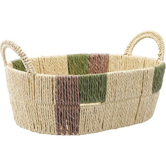 Корзина Tkano плетеная овальная Bodhran Nature из коллекции Ethnic, размер L